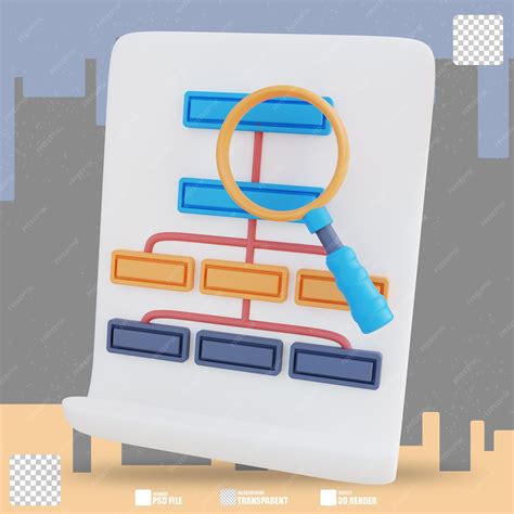 Premium Psd 3d Illustration Hierarchy Analysis 2