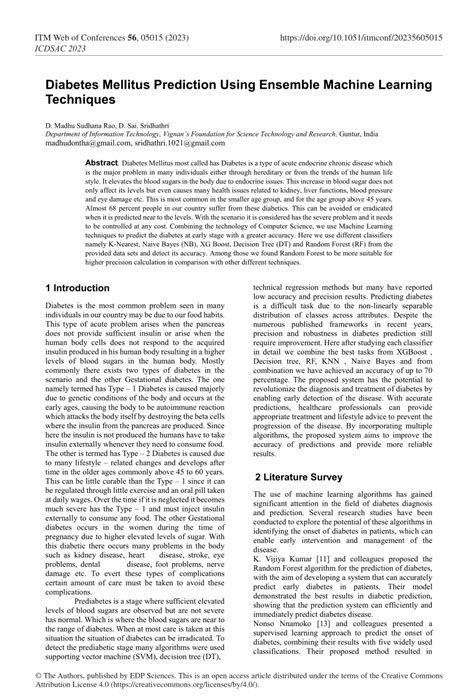 Pdf Diabetes Mellitus Prediction Using Ensemble Machine Learning Techniques