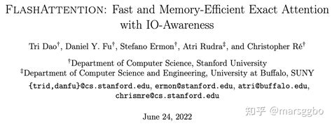 Flashattention算法简介 知乎