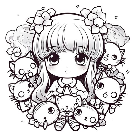 Anime Chibi Girl Coloring Pages 2025