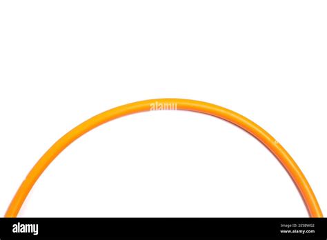 Orange Usb Cable Isolated On White Background Stock Photo Alamy