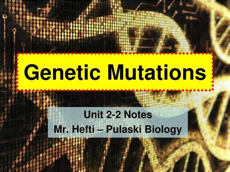 PPT Genetic Mutations PowerPoint Presentation Free Download ID