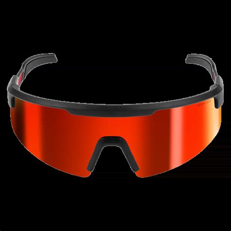 Wrap Around Safety Glasses Red Mirrored Anti Scratch Lenses