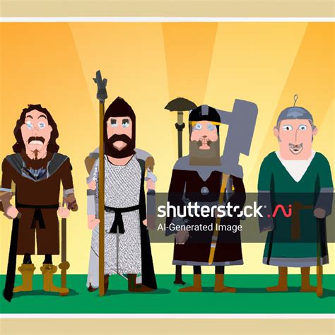 Vector Style Image Monty Python Characters Ai Generated Image 2268554977 Shutterstock