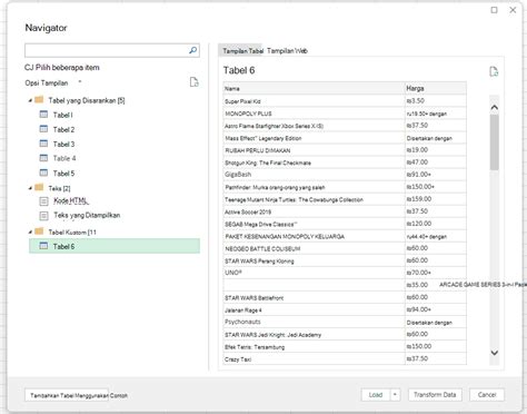 Mengimpor Data Dari Web Dukungan Microsoft