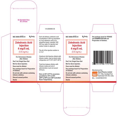 Zoledronic Acid Injection Concentrate Pi