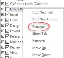Make A Custom Ribbon Tab For Word Excel PowerPoint Or Outlook Office Watch