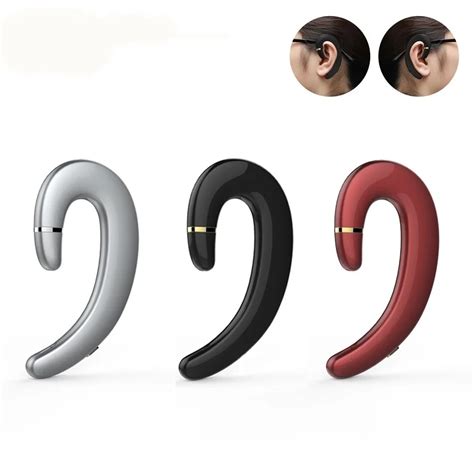 Bluetooth Earphone No Earplug Design Wireless Headphone Painless Wearing With Siri Mic Handsfree