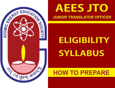 Atomic Energy Education Society Aees Jto Exam Eligibility Syllabus