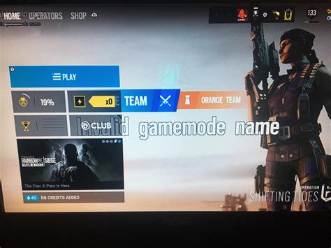invalid game mode name r rainbow6