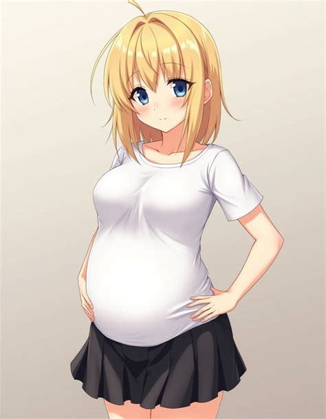 Anime Female With Hyper Detailed Pot Belly Stable Diffusion Online