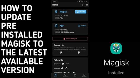 HOW TO UPDATE PRE INSTALLED MAGISK TO THE LATEST AVAILABLE VERSION YouTube