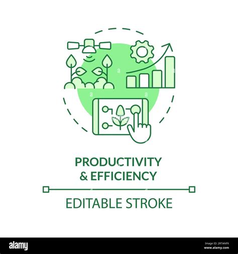 Productivity And Efficiency Green Concept Icon Stock Vector Image And Art Alamy