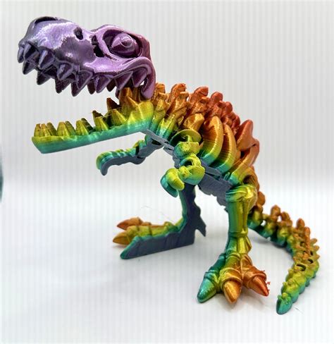 3d Printed Articulated T Rex Articulated T Rex 3d Print 3d Printed