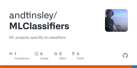 github andtinsley mlclassifiers ml projects specific to classifiers