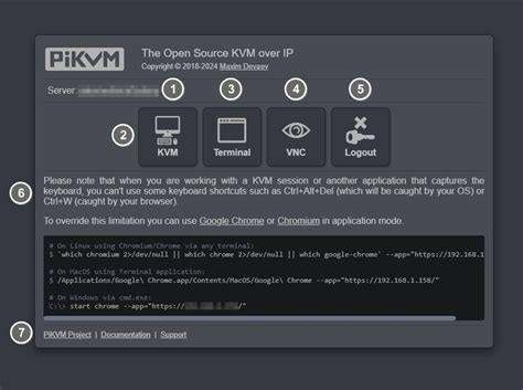 Web Ui Overview Pikvm Handbook