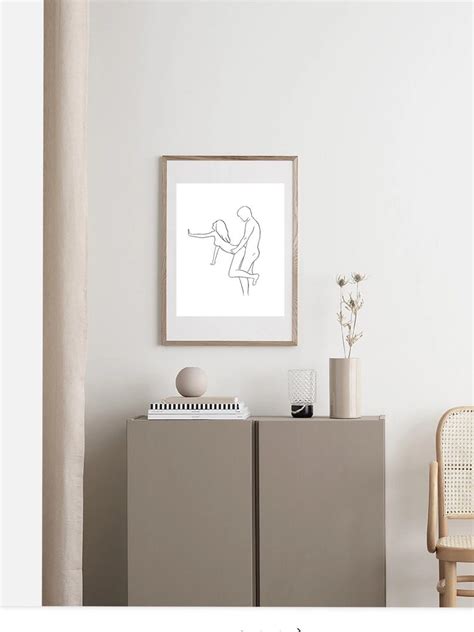 Love Illustrations Sexual Drawings Wall Art Sex Couple Love Kiss Wall Art Etsy