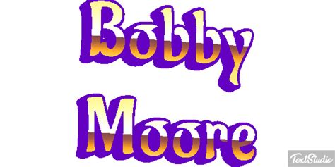 Bobby Moore Celebrity Animated  Logo Designs
