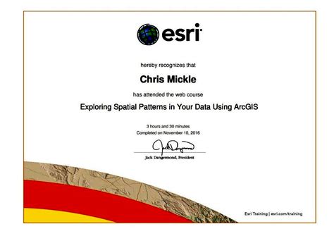 Esri Arcgis Training Certificates Spatial Problem Solving By Chris Mickle