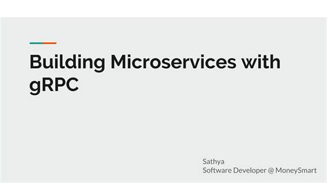 building microservices with grpc ppt