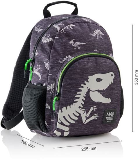 Раница Miquelrius T Rex с едно отделение светеща в тъмното 12 л Книжарница Orange