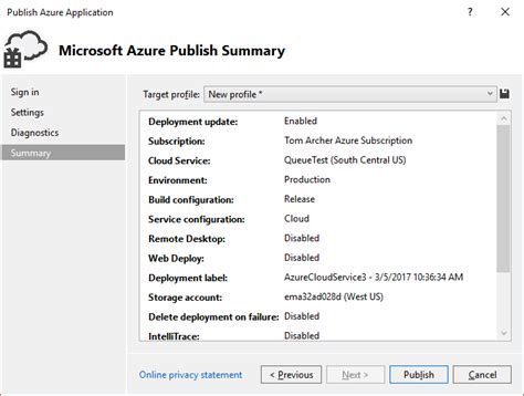 Retain Constant Virtual Ip For Azure Cloud Service Visual Studio