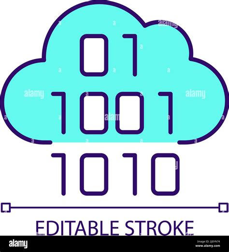 Virtual Information Storage Rgb Color Icon Stock Vector Image And Art Alamy