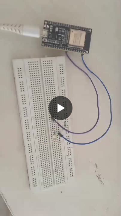 Day1 Initially Blinking Led Using Esp32 Development Board Dharanivelan G