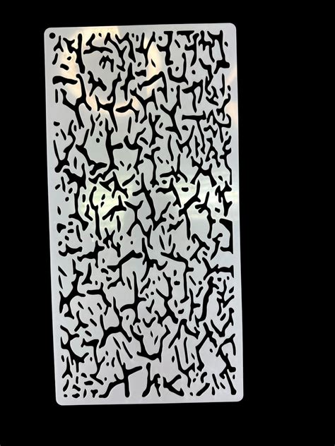 Stencil Crackle Foilz And Flakez