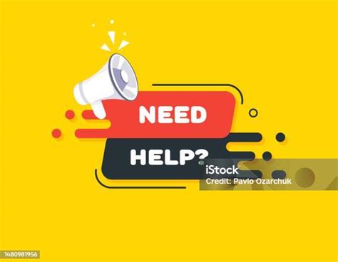 Ilustración De Necesita Ayuda Plano Color Necesita Banner De Ayuda