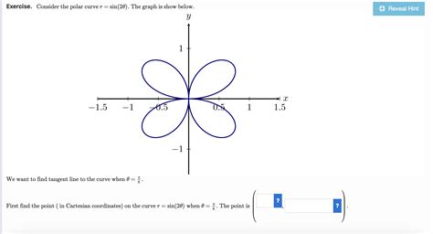exercise consider the polar curve r sin 2θ ﻿the