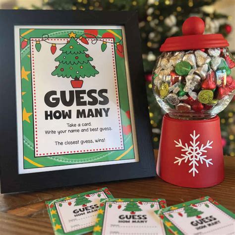Guess How Many Christmas Party Game Sunshine And Rainy Days