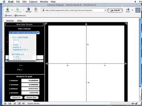 The Calculus With Interactive Java Applets
