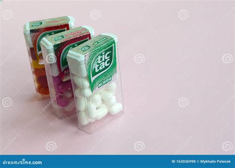 Many Tic Tac Candy Packages Close Up Tic Tac Is Popular Due Its Minty