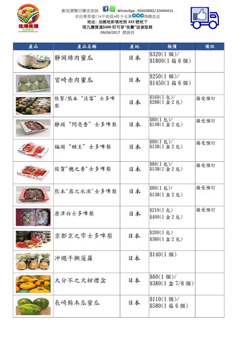 進濤菓欄 🆕🆙0904🆙🆙 💁🏻最新價錢表📑📑📑 「正牌」 「正貨」 信心保證💯