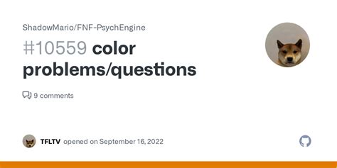 Color Problemsquestions · Issue 10559 · Shadowmariofnf Psychengine