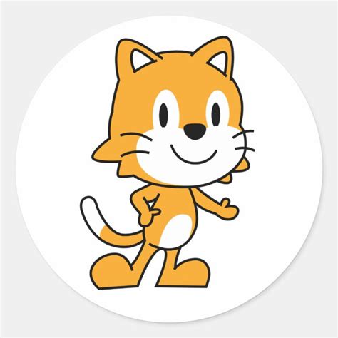 Scratchjr Cat Sticker Zazzle