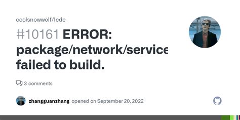Error Package Network Services E2guardian Failed To Build · Issue 10161 · Coolsnowwolf Lede