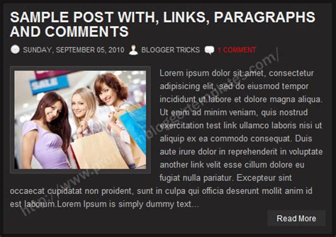 How To Remove Blogger Auto Read More Option Premium Blogger Template Blog