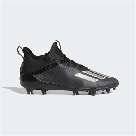 Adidas Adizero Mens Molded Cleats Shoes Core Black Silver