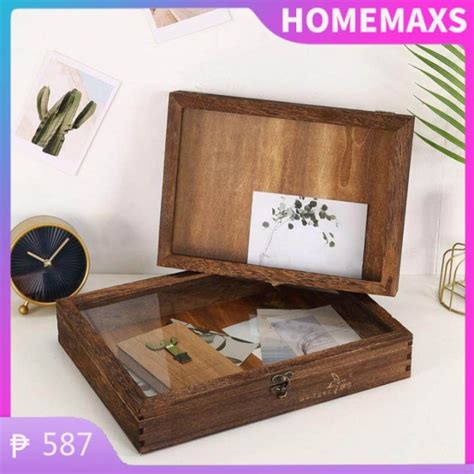 HOMEMAXS 1 Set Butterflies Display Container Insect Display Case Insect Specimen Frame Wooden