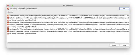 Error No Bitmap Handler For Type 15 Defined · Issue 6 · Shimming