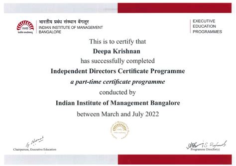 Experience Idcp Iimb Deepa Krishnan 64 Comments