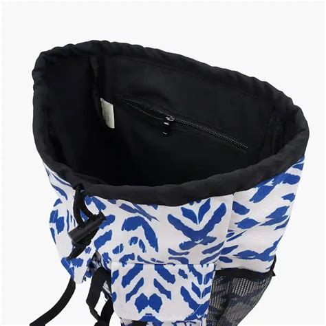 Ikat Pattern Drawstring Backpack Buy Upcycled And Eco Friendly Bag