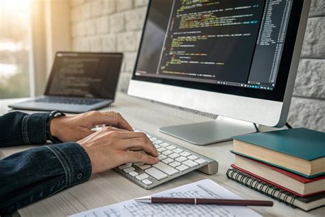 Programming Code Writing Software Coding Developing Hands Typing