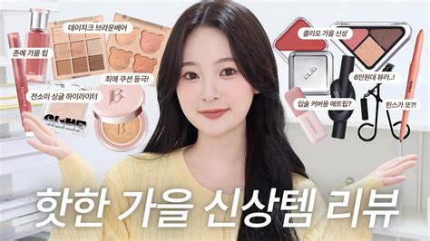핫한 신상템 아르켜줄게 브라운 베어 메이크업🧸가을 신상 리뷰 모음zip 바닐라코 에센스 스킨 핑크 쿠션 클리오 에센셜 컬러그램 누디 블러 틴트 써랏 유채