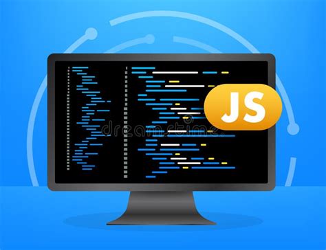 Computer Screen Displaying Javascript Code For Software Development