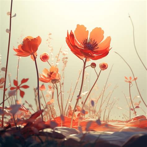 Premium Ai Image Lily Flower Animation