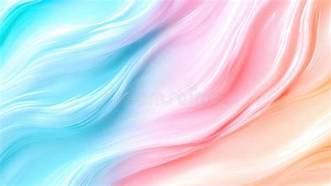 Soft Waves Of Pastel Colors Blend Seamlessly Creating Serene And