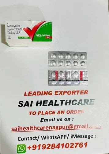 Minocycline Tablets 100 Mg At ₹ 390 Box Minocycline Hcl Tablet In Nagpur Id 2850310250973